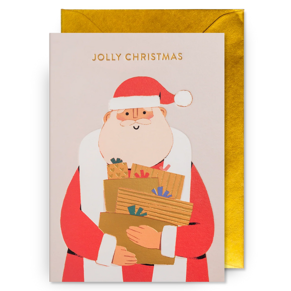 Jolly Santa | Elena Comte | Christmas Card | MATERIAL26